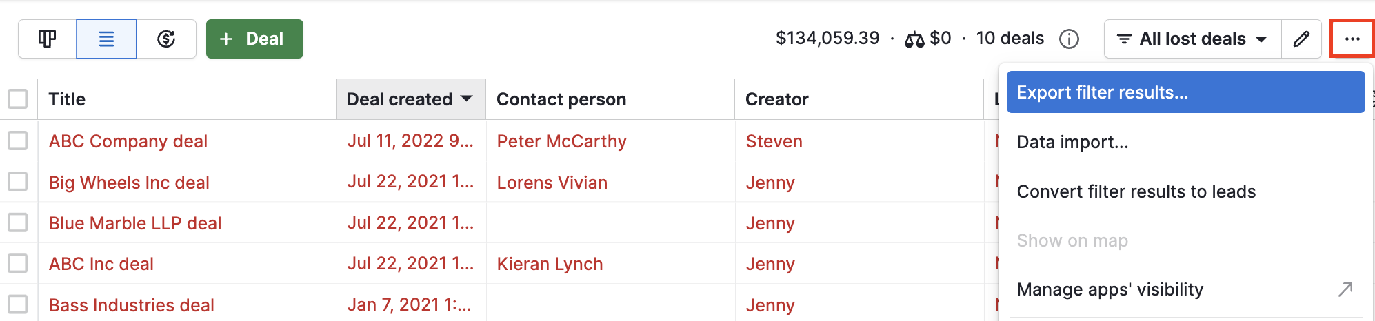 Exporting data from Pipedrive - Knowledge Base | Pipedrive